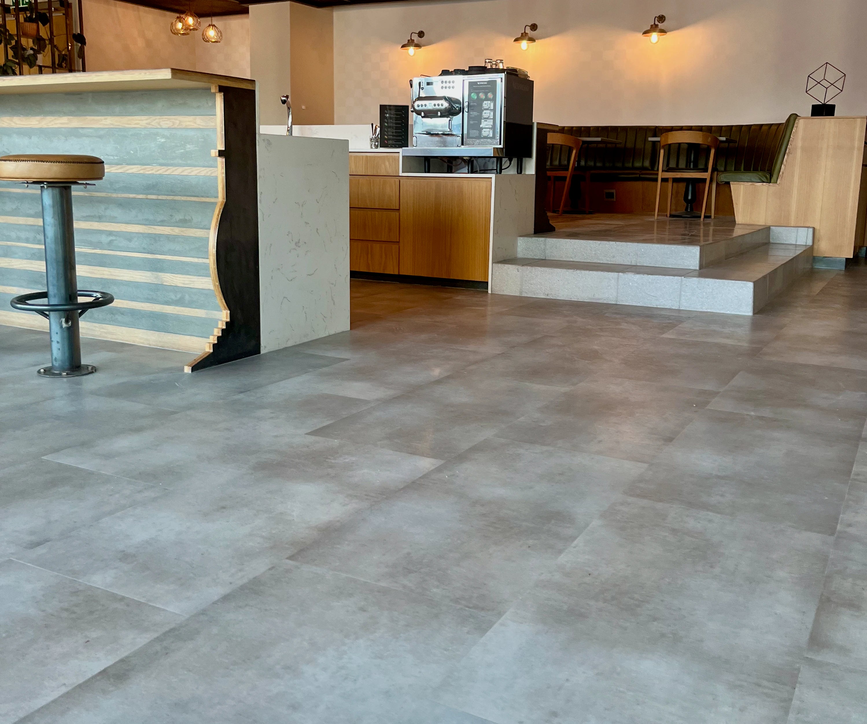 LVT Glue Down Vinyl Flooring - Stone Cement Tile Look – FLOORING.CO.ZA